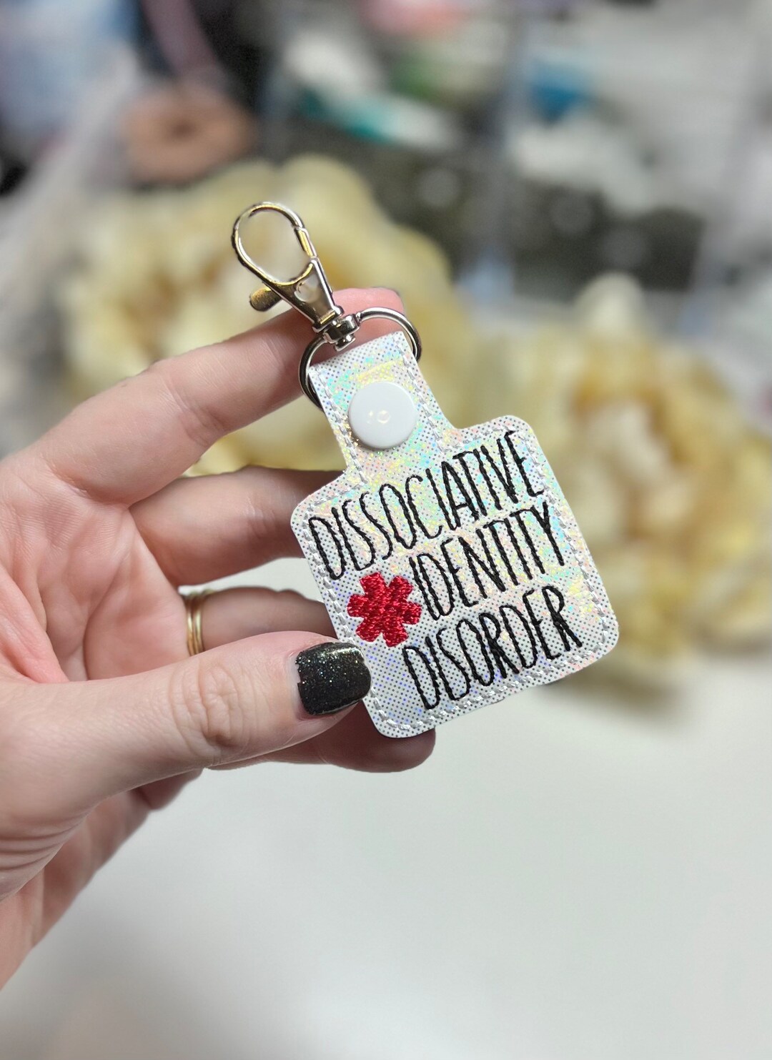 Dissociative Identity Disorder DID Awareness Tag Snap Tab Keychain - Etsy