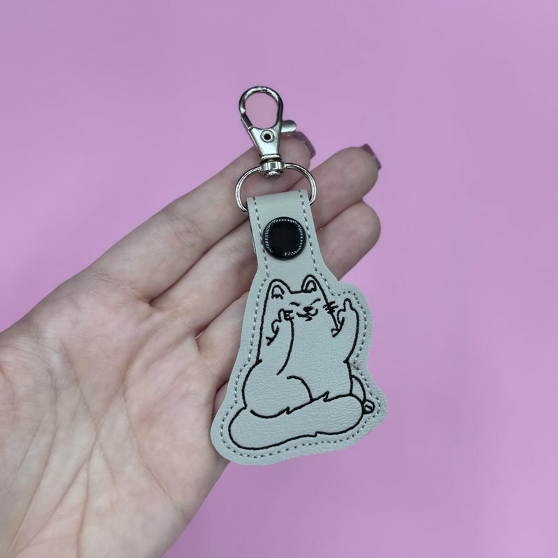 Middle Finger Cat - Etsy
