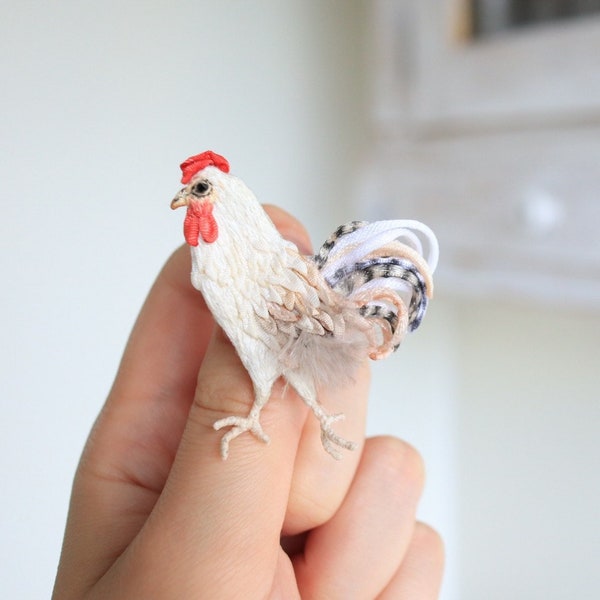 Embroidered Rooster - Etsy