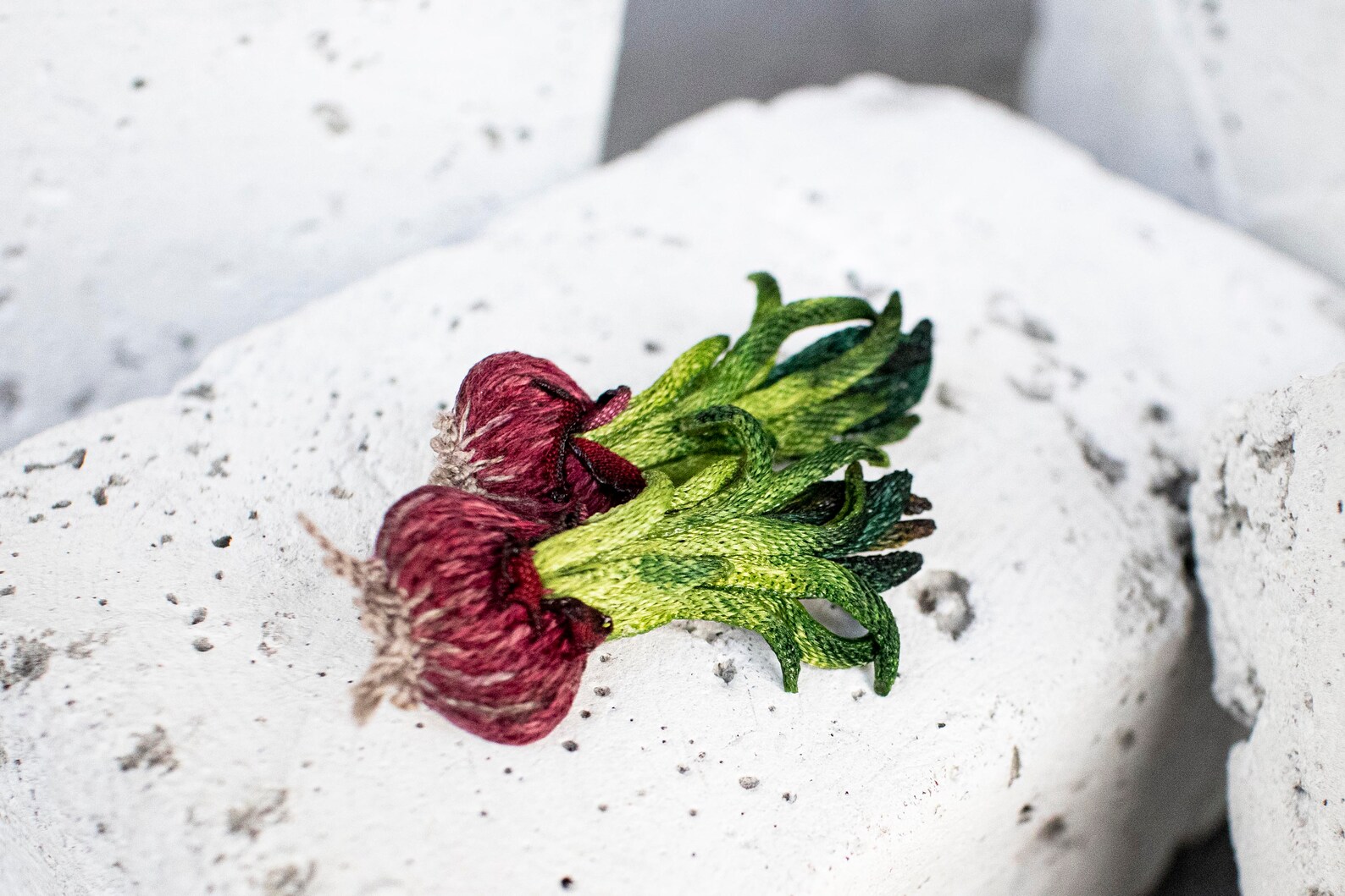 SET of 2 Red Onion Embroidered Pins - Etsy