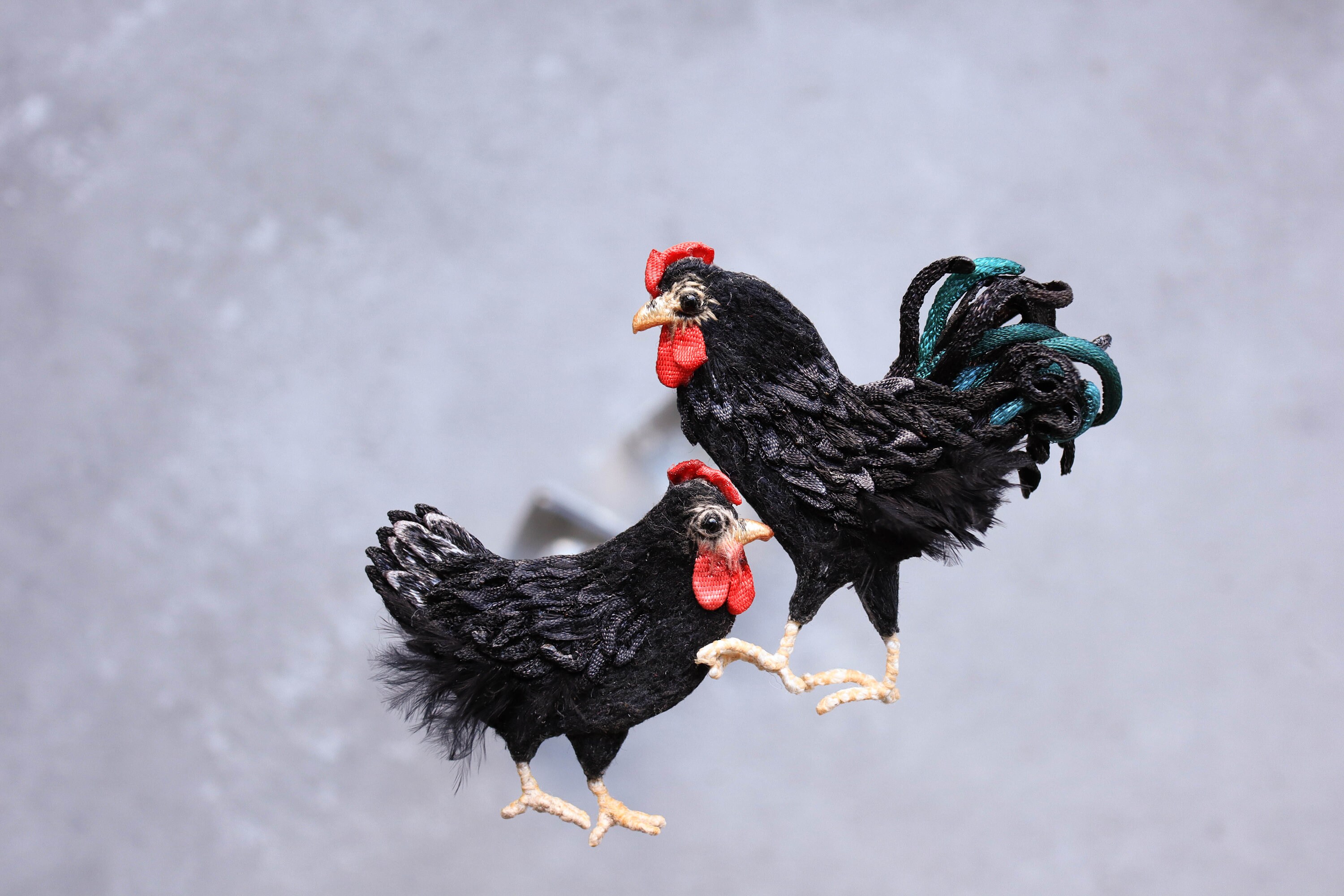 Easter Hen Pin. Hand Embroidered Chicken Brooch. - Etsy