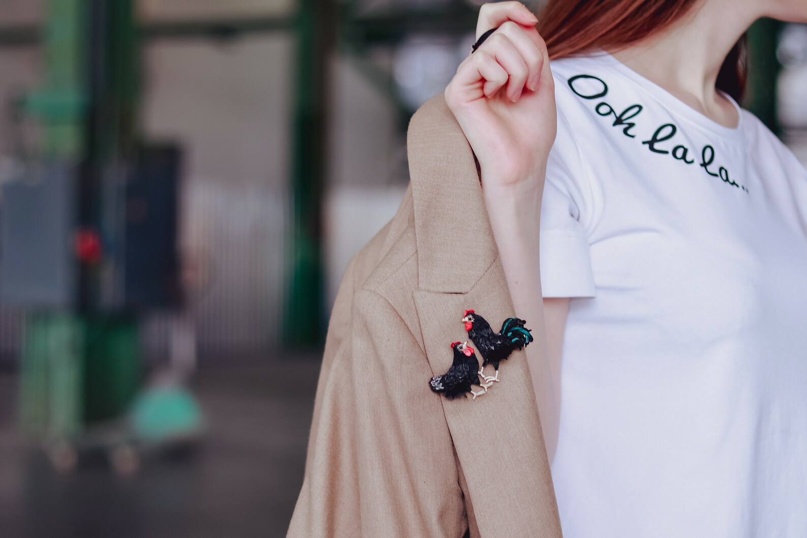 Easter Hen Pin. Hand Embroidered Chicken Brooch. - Etsy