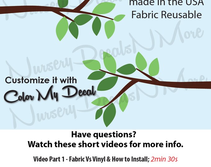 Branch Decal, Extra Branch Decal, 2 Branch Add On, (extra Branch) Smteb ...