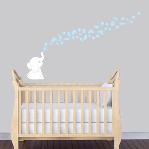 White Elephant Decal Nursery Wall Decals Jungle Wall Stickers mini ...