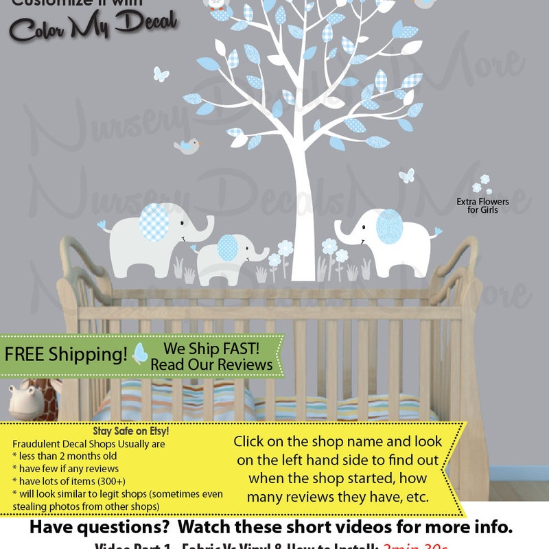 Elephant Decal - Etsy