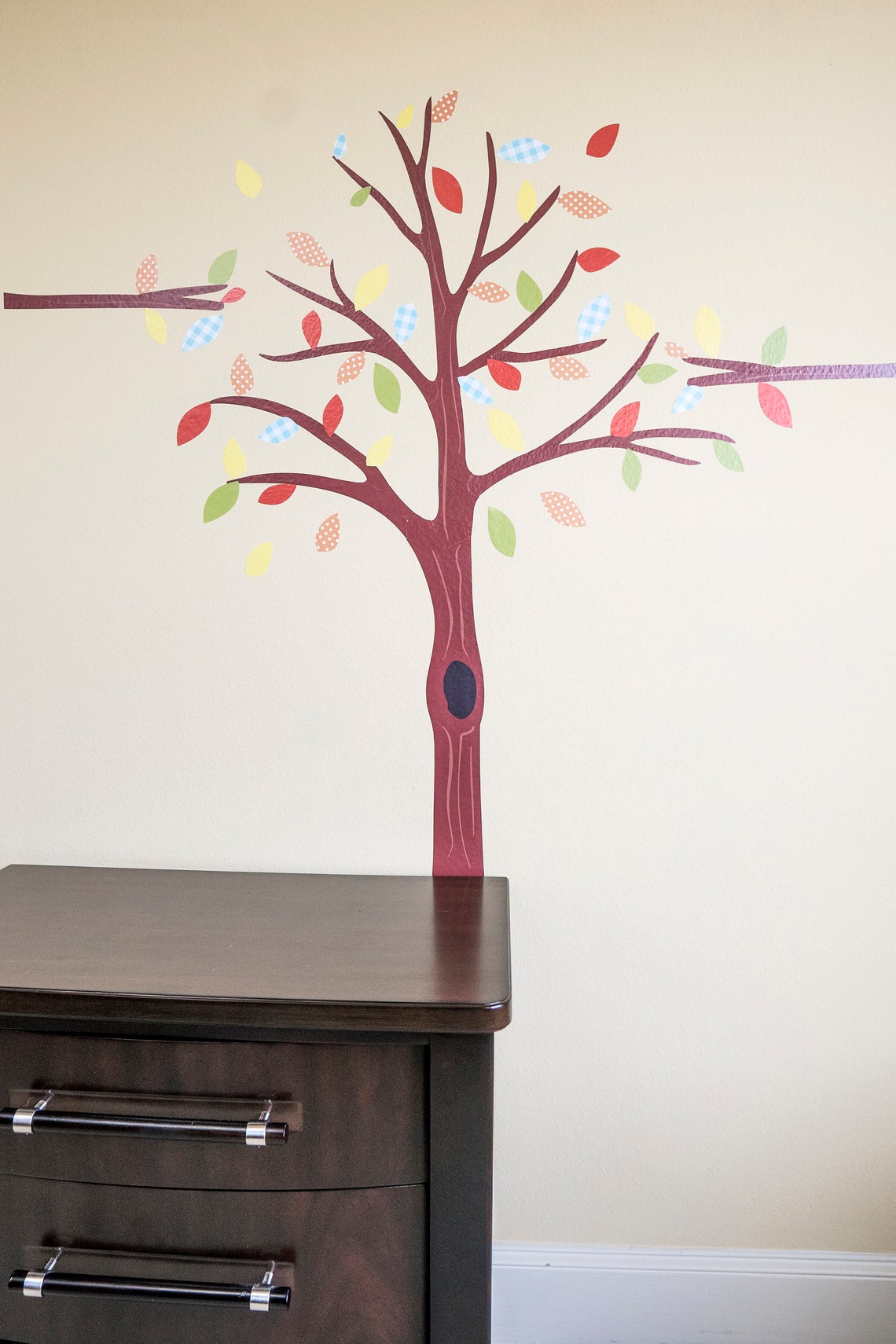 Shelf Tree Decal Shelving Tree Wall Decal expedition Yellow - Etsy