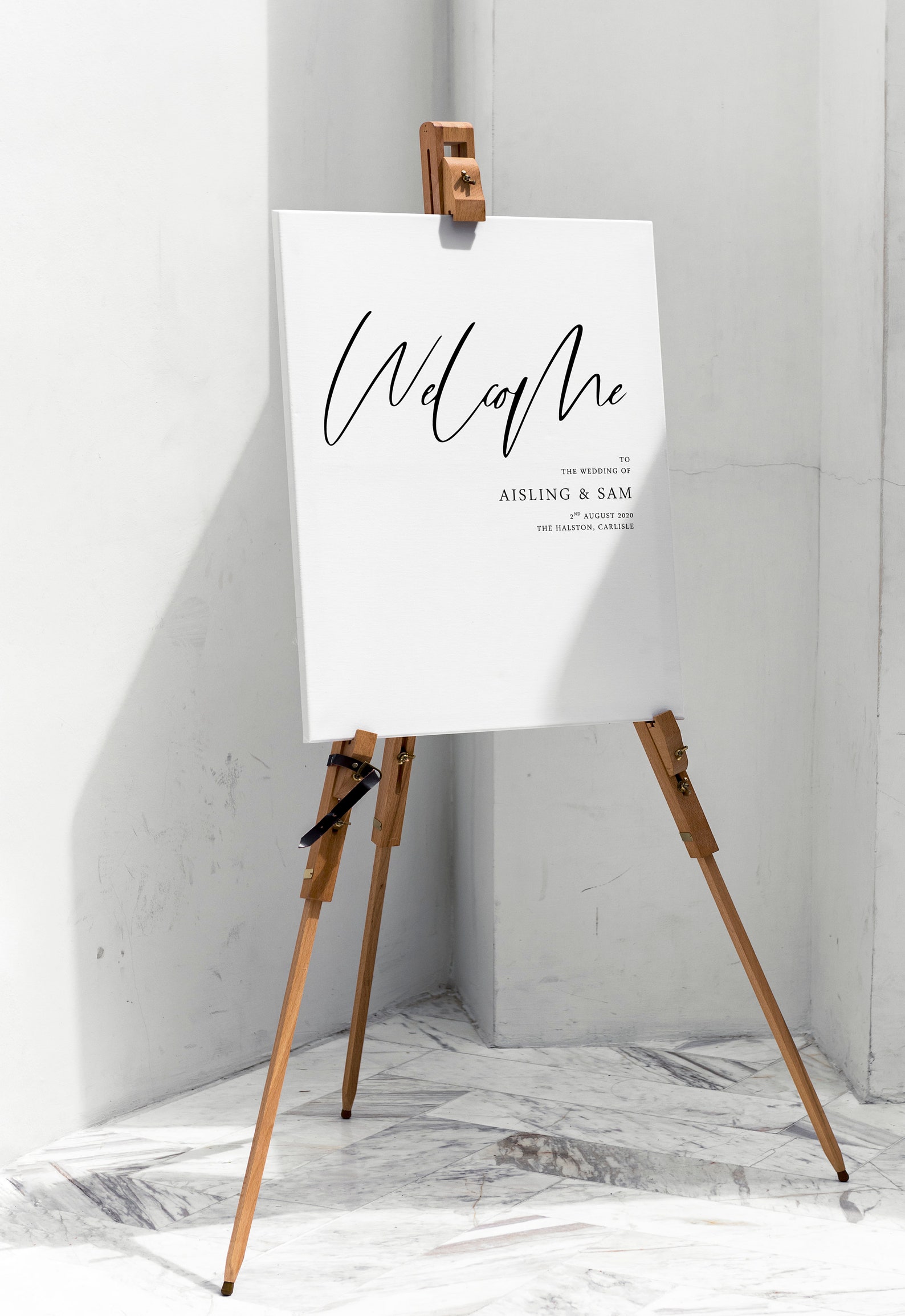 PRINTED Wedding Welcome Sign - Delivery to UK and USA - Etsy