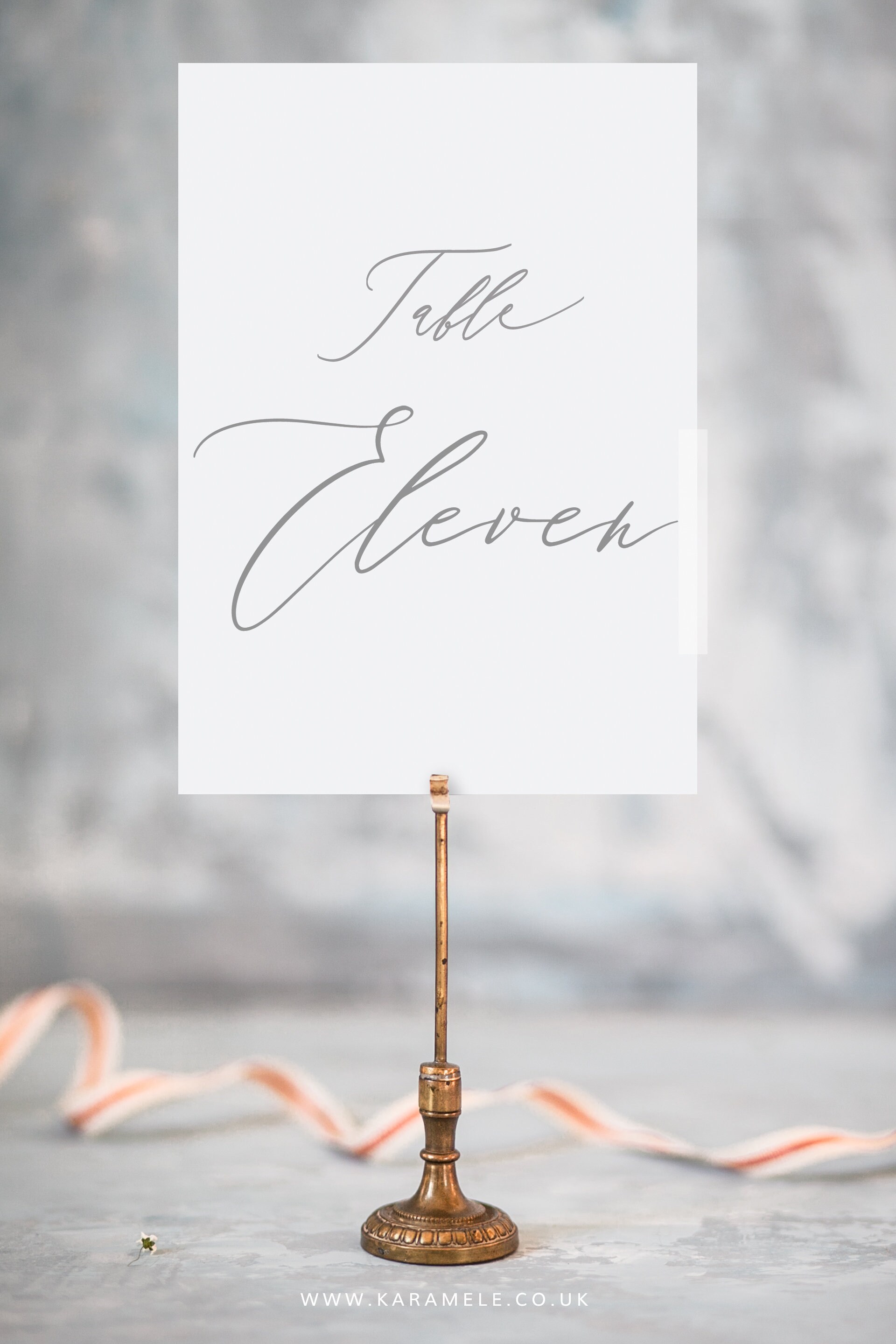 Calligraphy Table Number Cards Wedding Table Numbers | Etsy