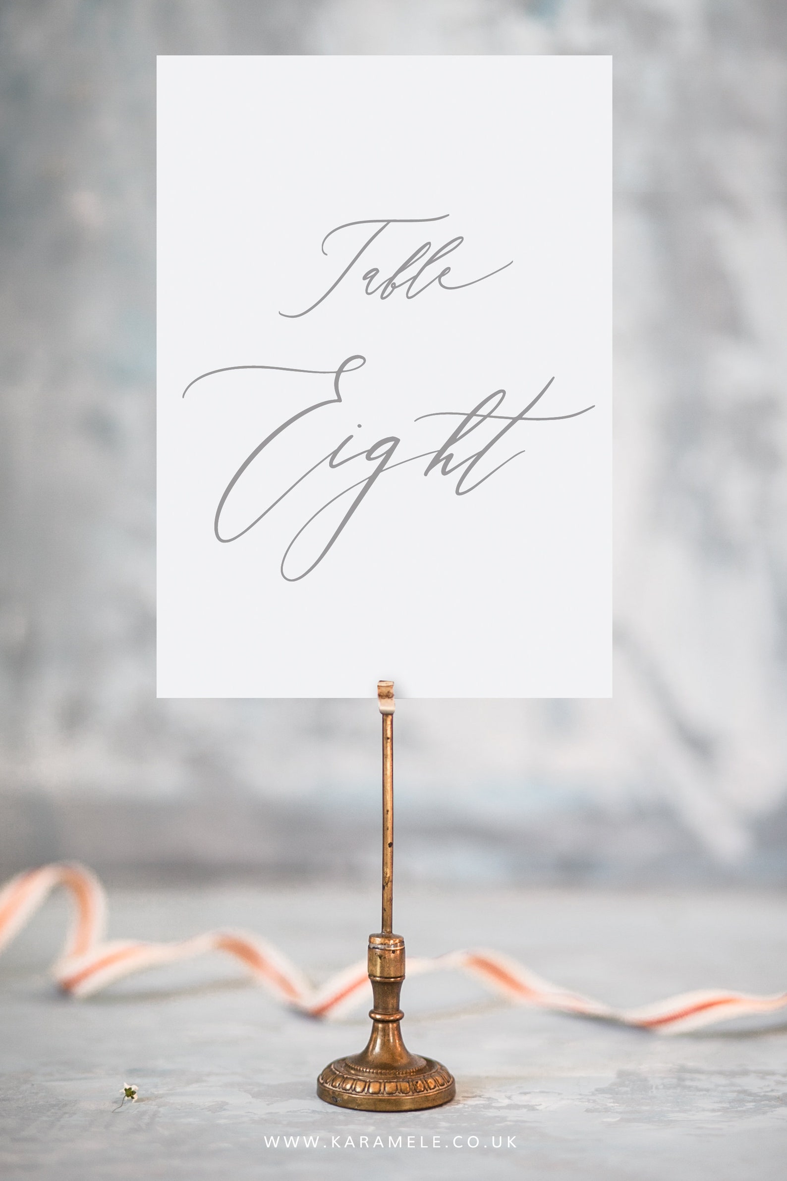 Calligraphy Table Number Cards Wedding Table Numbers - Etsy