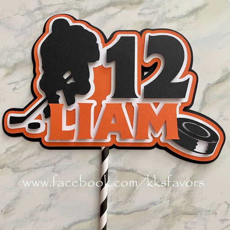 Hockey Cake Topper - Etsy