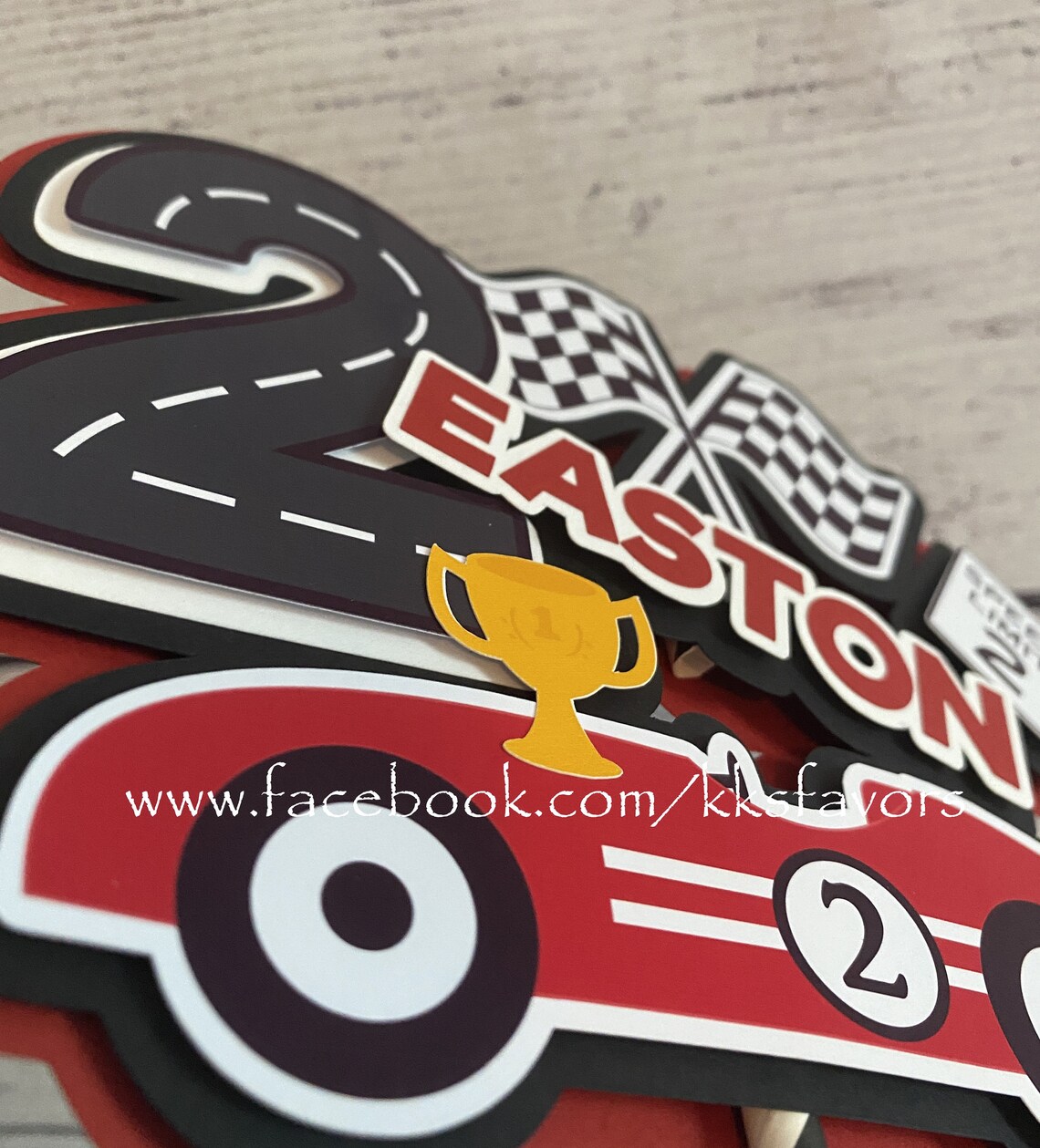 Vintage Race Car Cake Topper/racecar Cake Topper/racing Car - Etsy