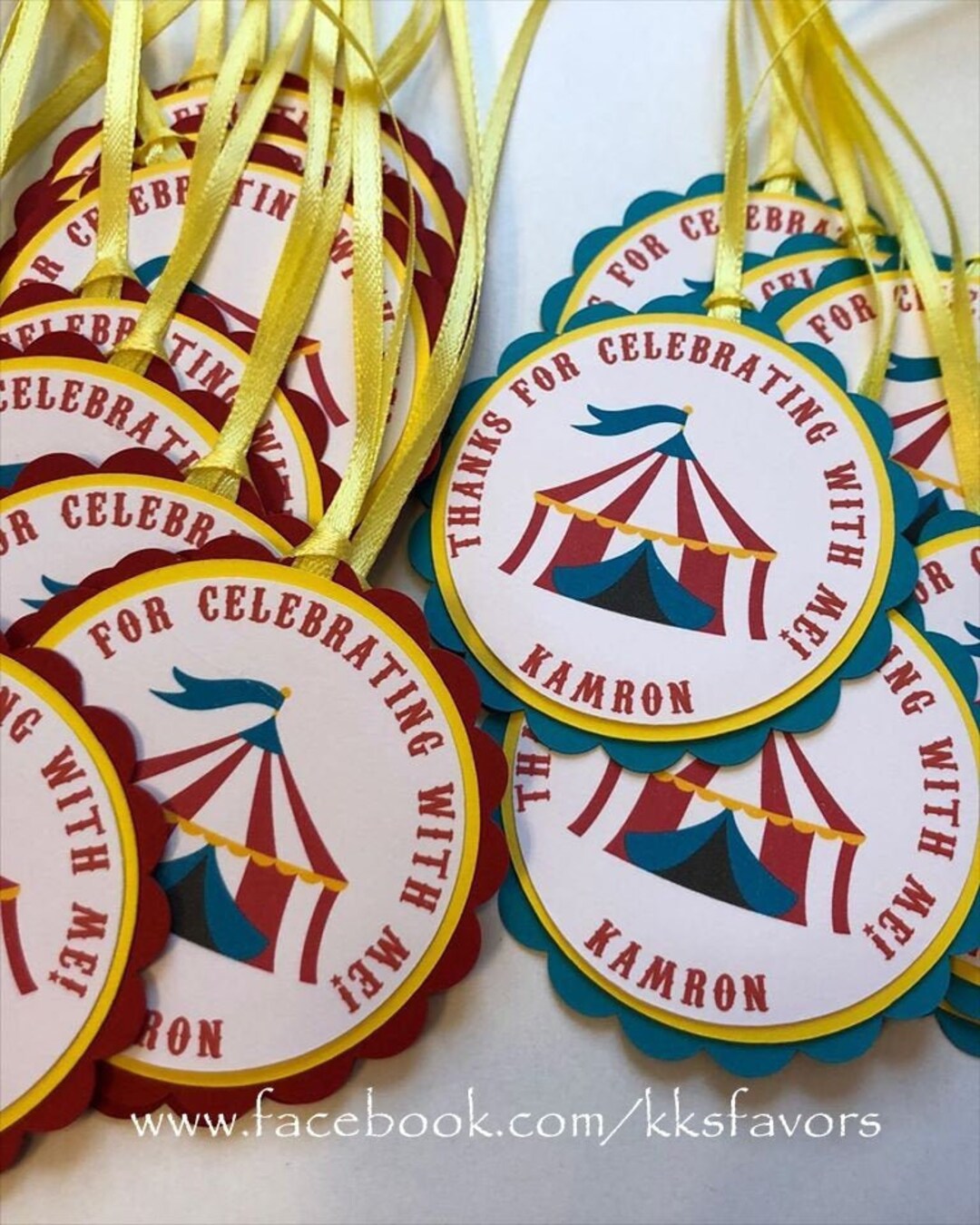 Carnival Party Favor Tags/circus Party Favor Tags/carnival Birthday ...