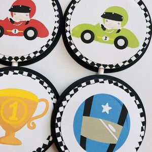 Race Car Party Cupcake Toppers/race Car Birthday Cupcake Toppers/racing ...