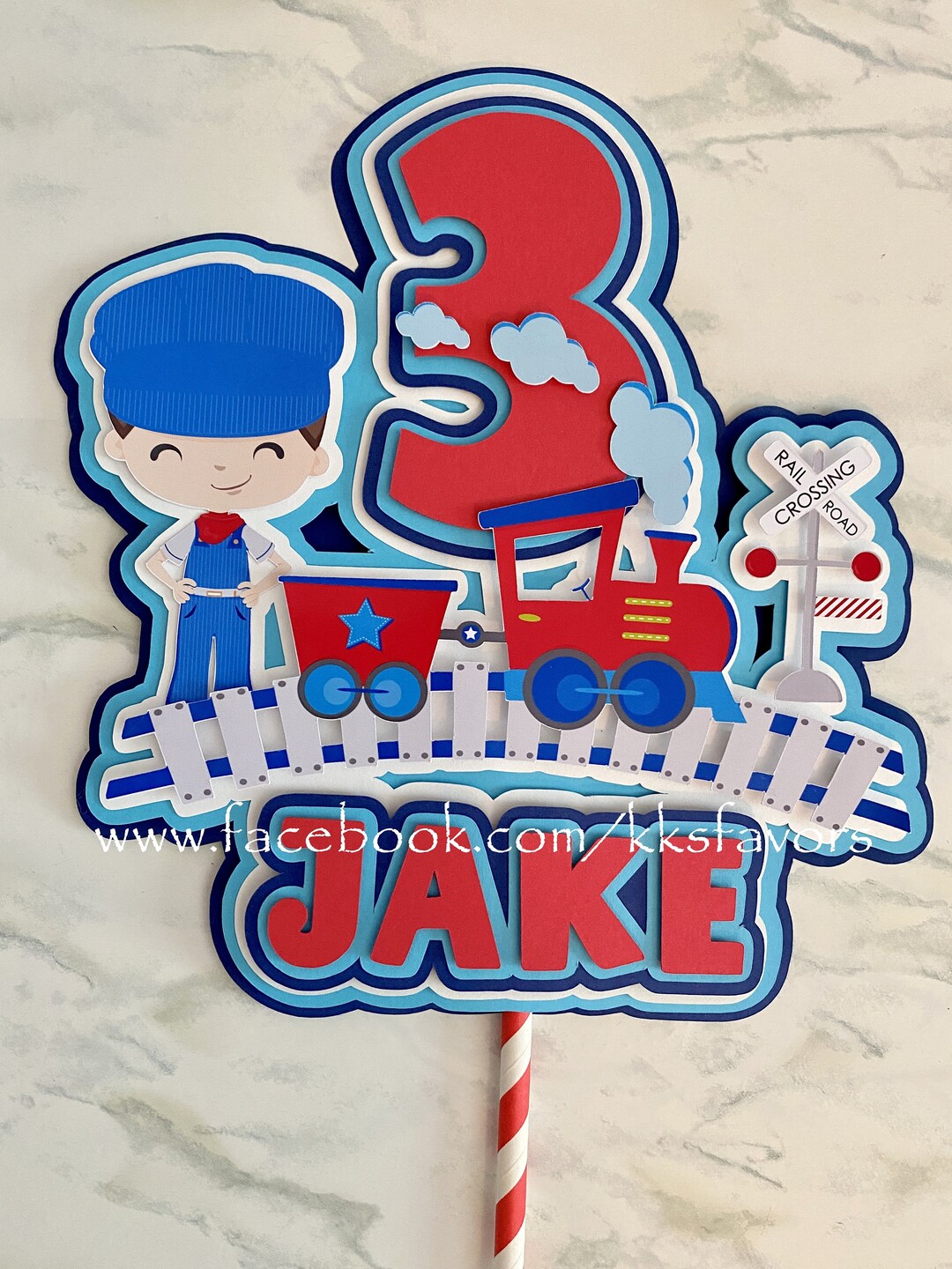 Train Cake Topper/train Party Cake Topper/train Birthday Cake Topper ...