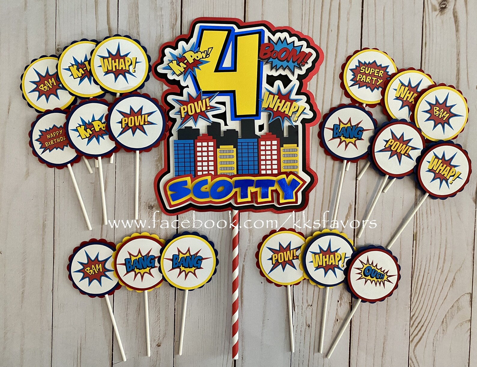 Superhero Cake Topper/superhero Party Cake Topper/superhero - Etsy