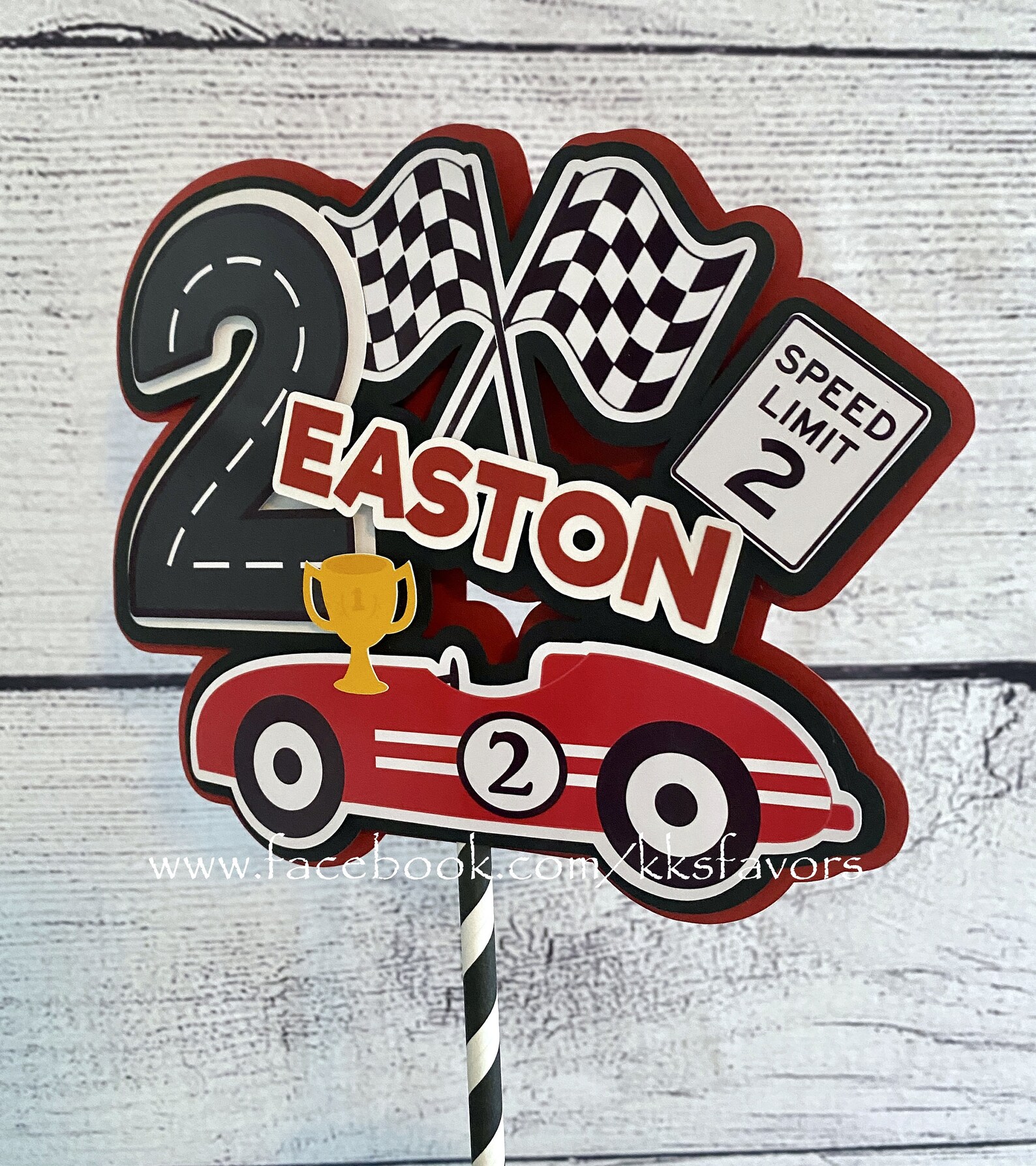 Vintage Race Car Cake Topper/racecar Cake Topper/racing Car - Etsy