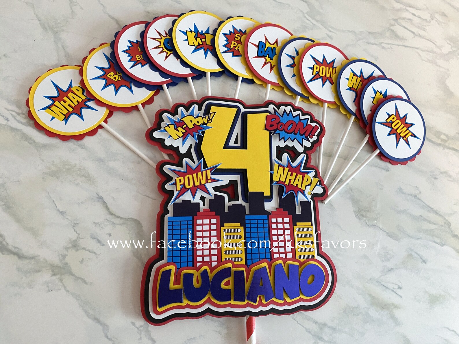 Superhero Cake Topper/superhero Party Cake Topper/superhero - Etsy