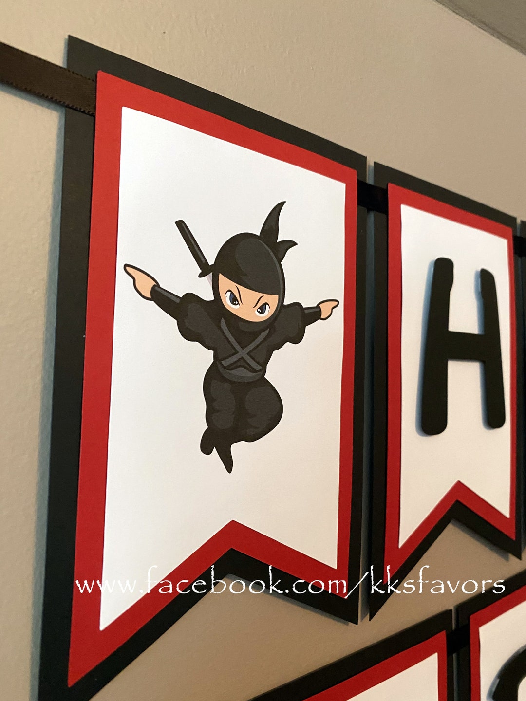 Ninja Birthday Party Banner/ninja Birthday Banner/ninja Party Banner ...