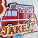 Fire Cake Topper/fireman Party Cake Topper/fireman Birthday Cake Topper ...