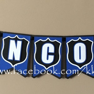 Police Party Birthday Banner/police Birthday Banner/policeman Party ...