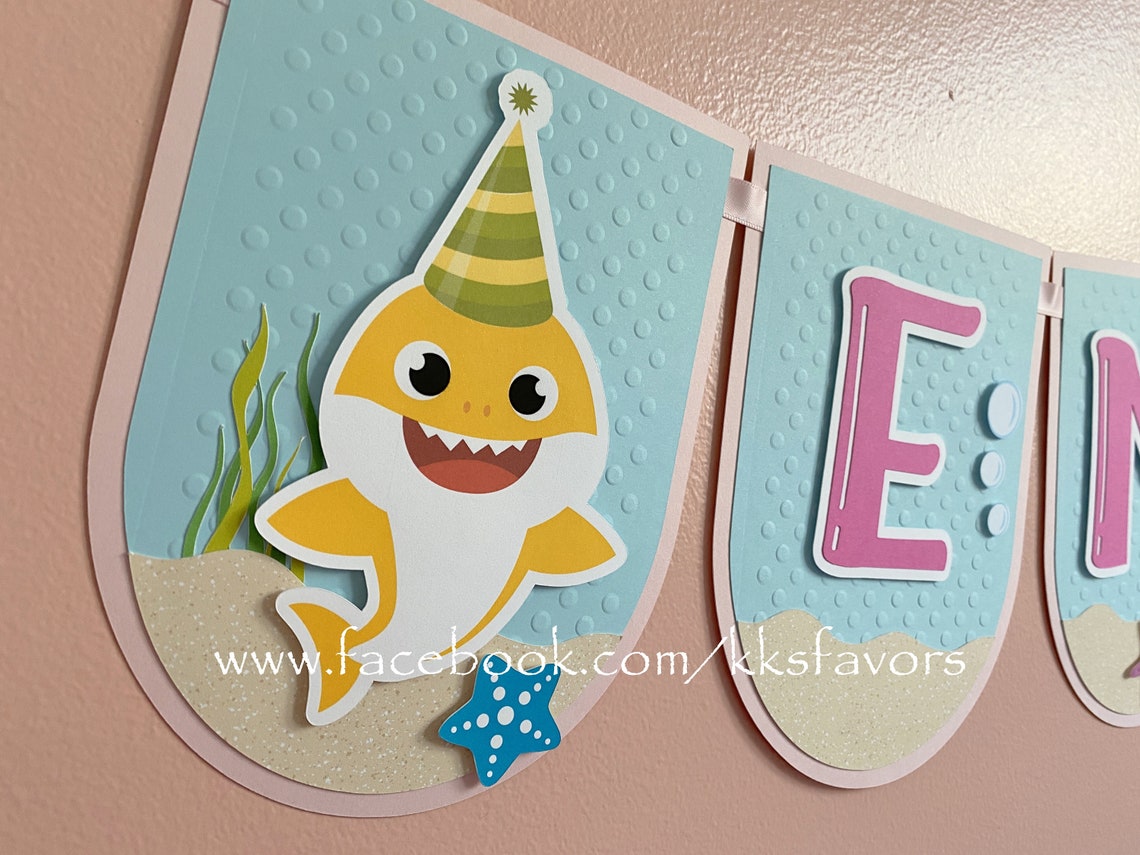 Baby Shark Banner/baby Shark Party Banner/baby Shark Birthday - Etsy