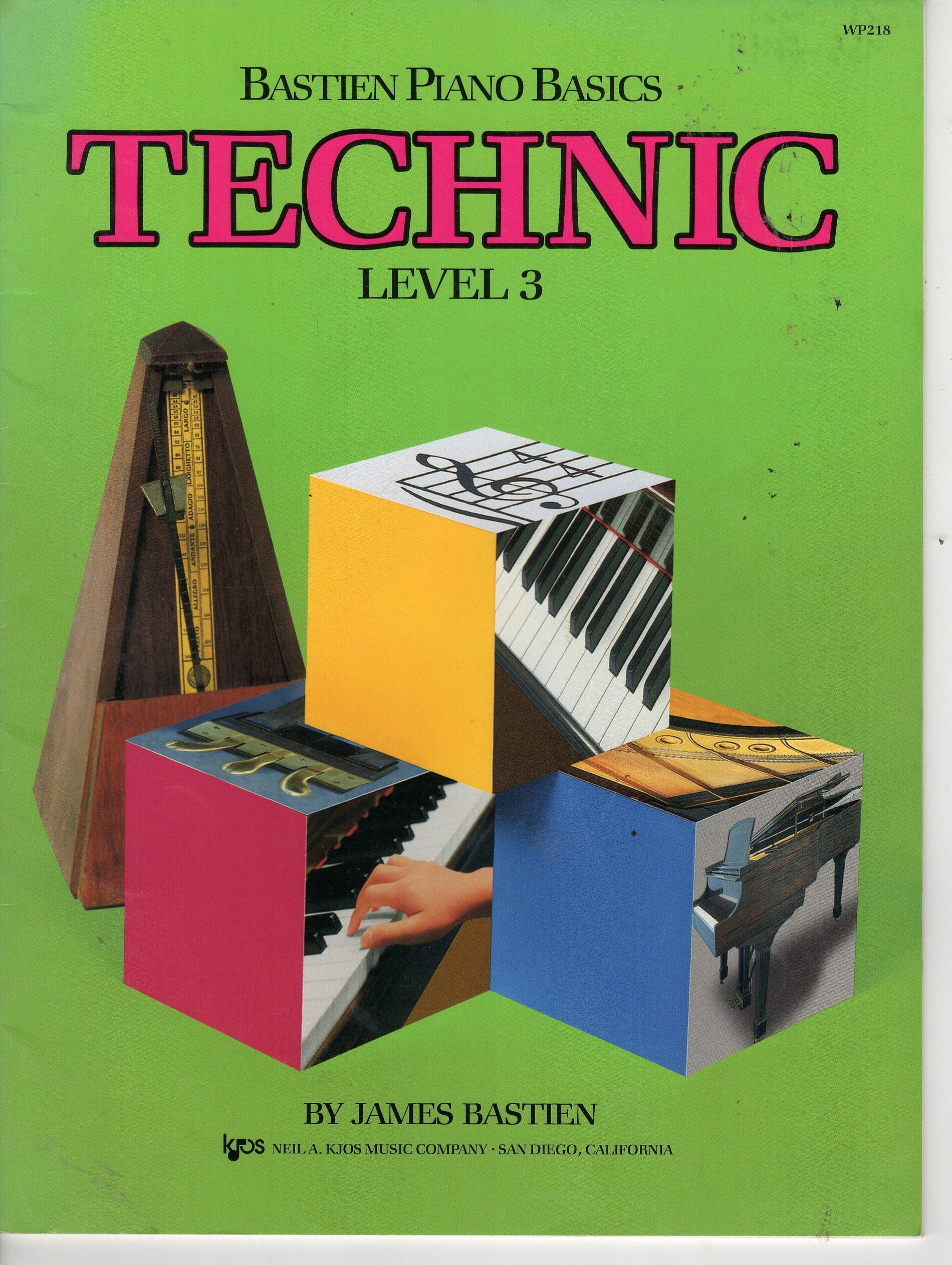 3 Books Bastien Piano Basics by James Bastien Level 3 Technic 32pgs, Theory 32pgs and Piano ...