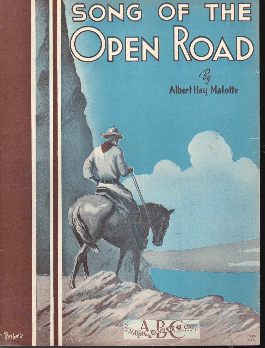 Song of the Open Road 1936c 6 Page Advanced Piano and Lyrics Near Mint ...