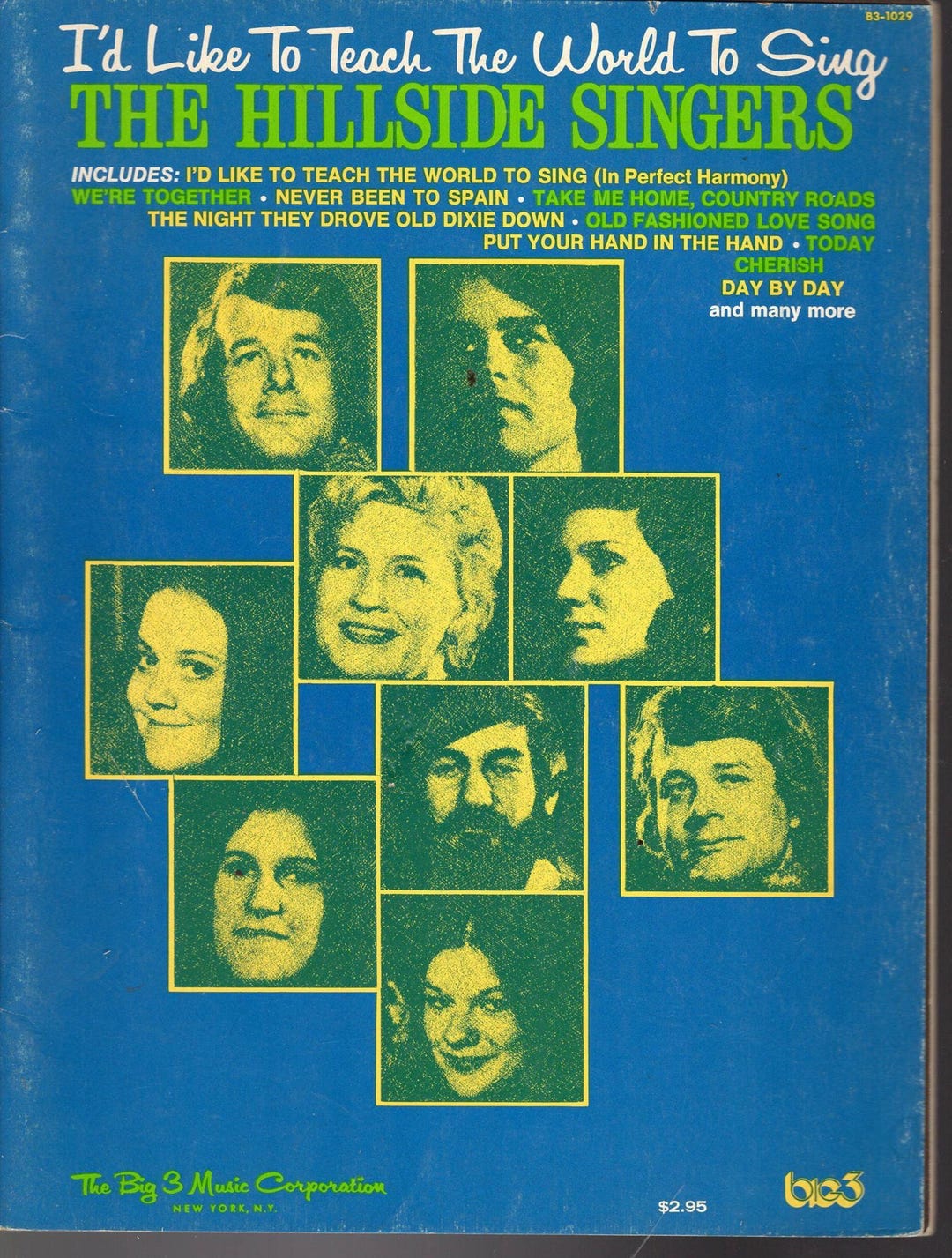 Hillside Singers - 1970's 15 Songs Piano, Vocal Chord Names Nmint ...