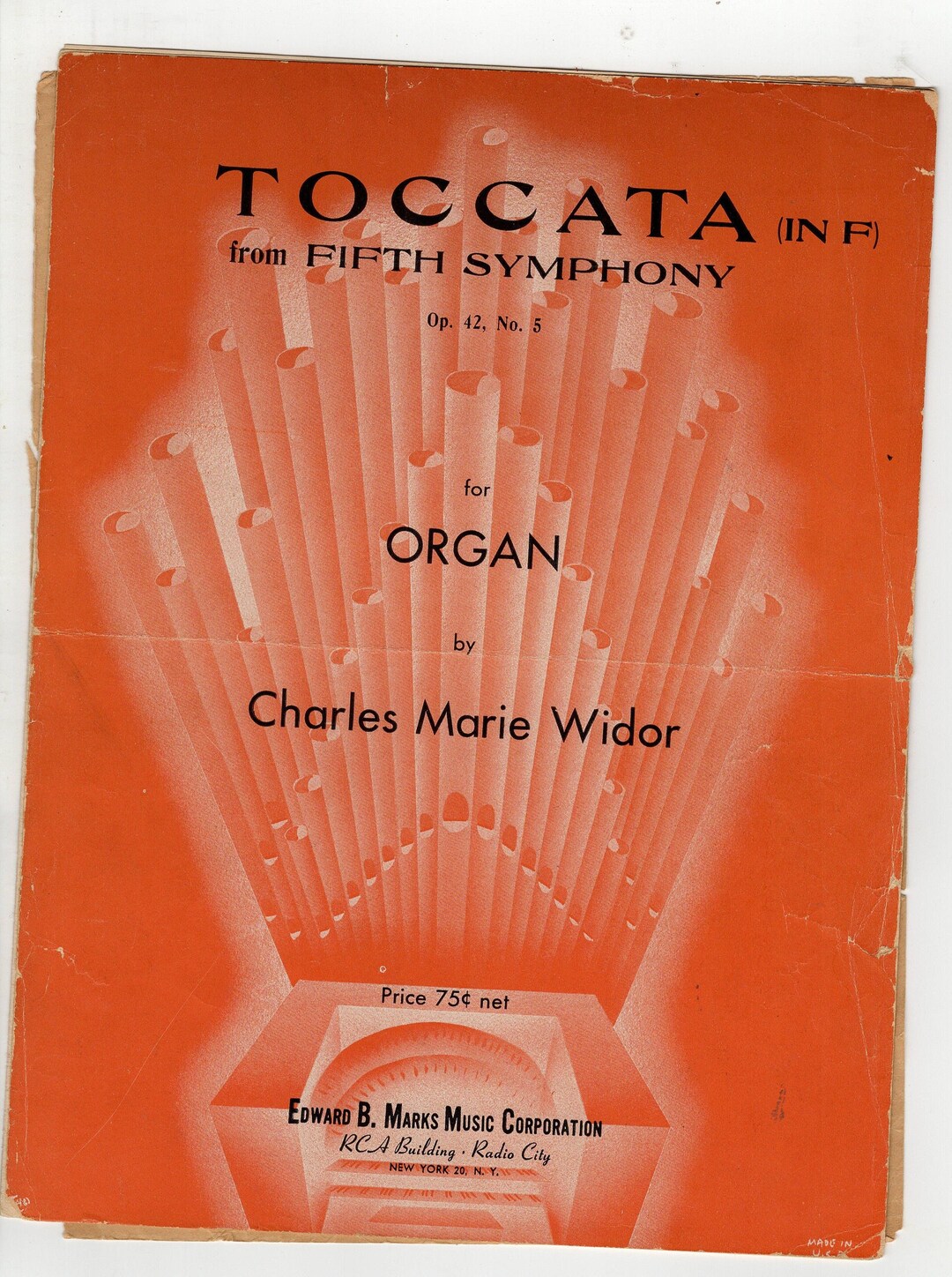 Virtuoso Organ toccata in F From Fifth Symphony Op. 42 No.5 Charles ...