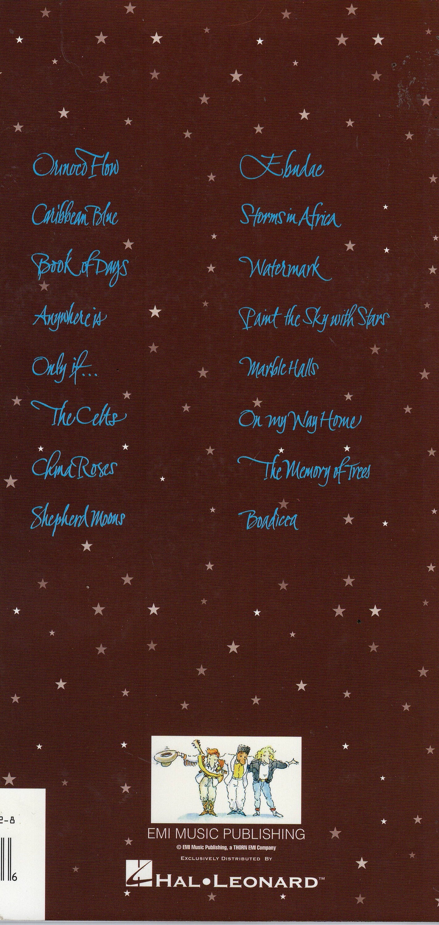 Enya - Paint the Sky With Stars - Best of Enya -1990's 16 Songs 74 Pgs ...