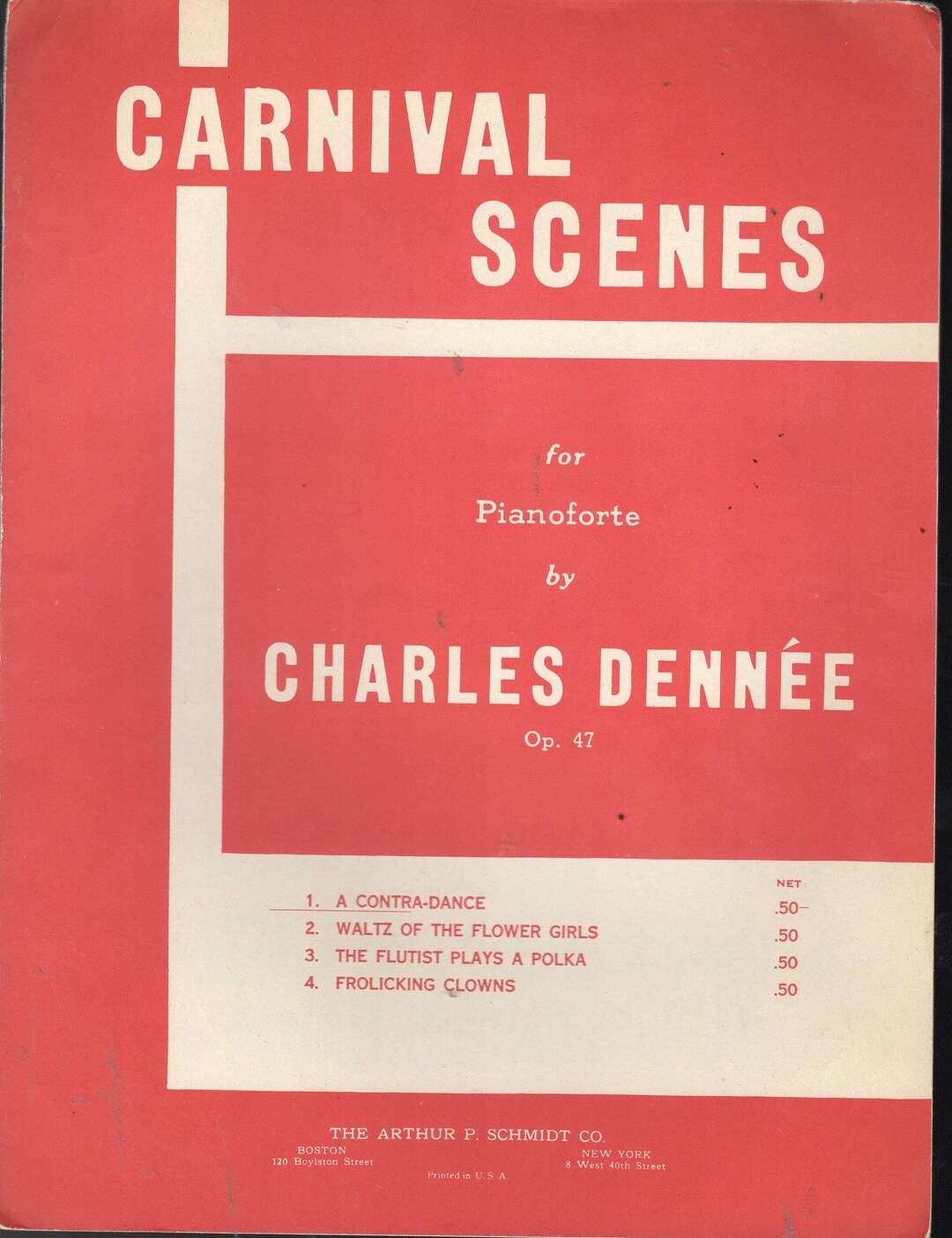 Charles Dennee - Carnival Scenes Op.47 - "a Contra Dance" 1940c 6 Pg ...