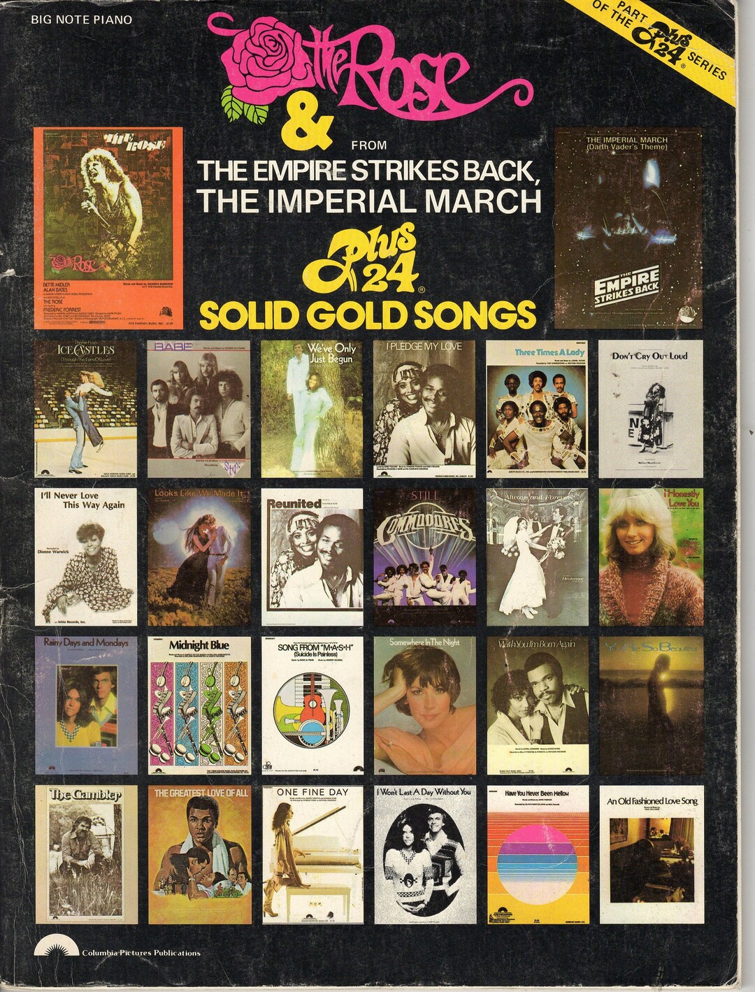 24 Solid Gold Songs Big Note Piano Simplified 1980c 83 Pages Very Good ...