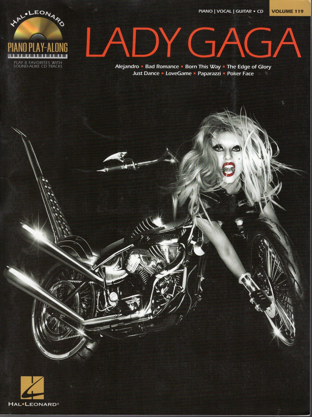 Lady Gaga - Piano Vocal Guitar - No CD -56 Pgs 8 Songs - Mint Condition - Etsy