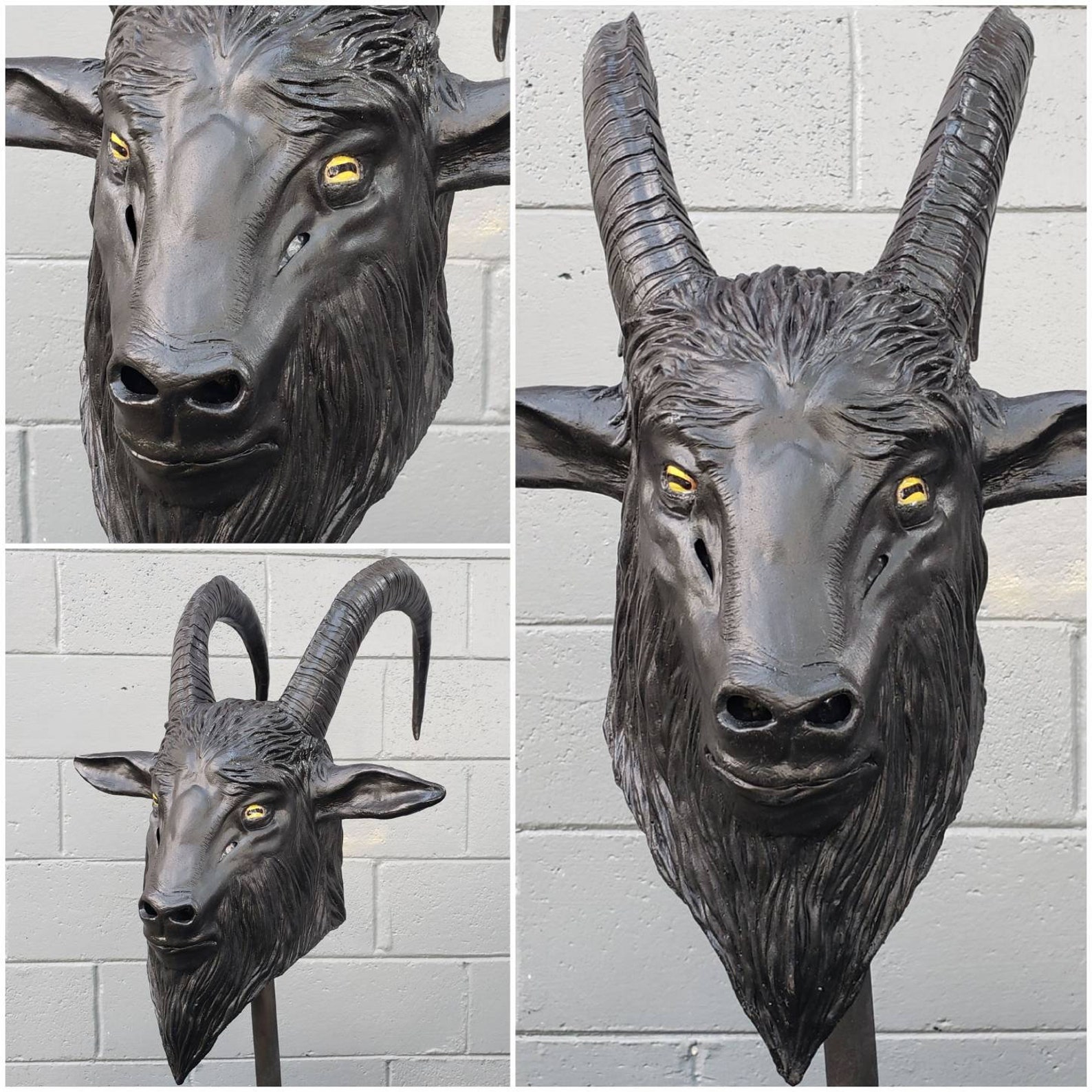 Black phillip goat mask | Etsy
