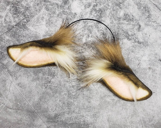 Satyr Faun Gelfling Fairy Elf Cosplay LARP Halloween Latex Pointed Ears ...