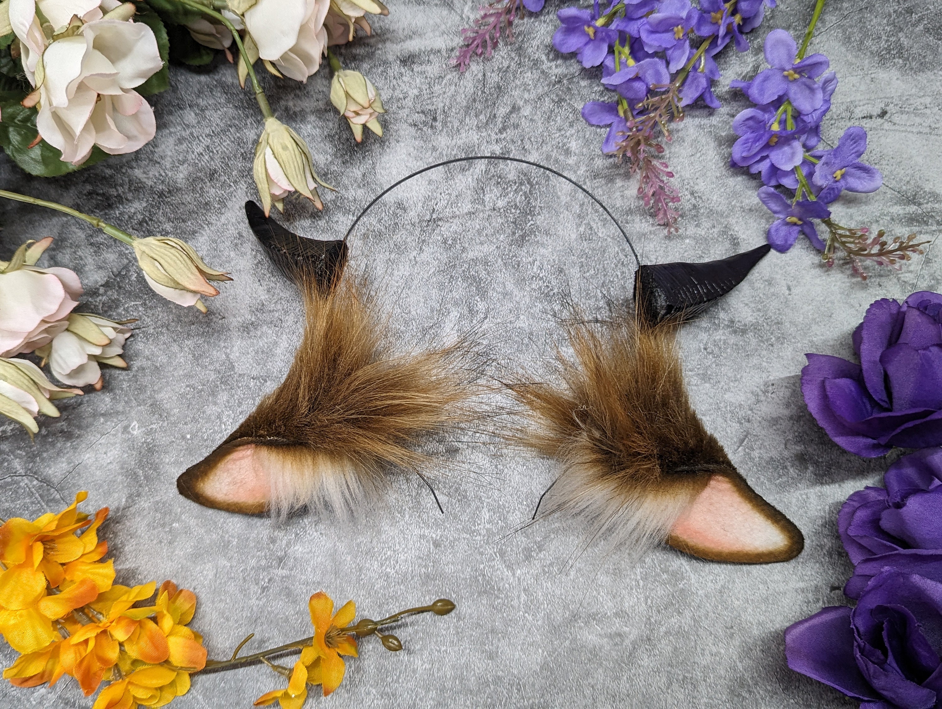 Mini Cow Ears & Horns (55 Color Options!) - Etsy
