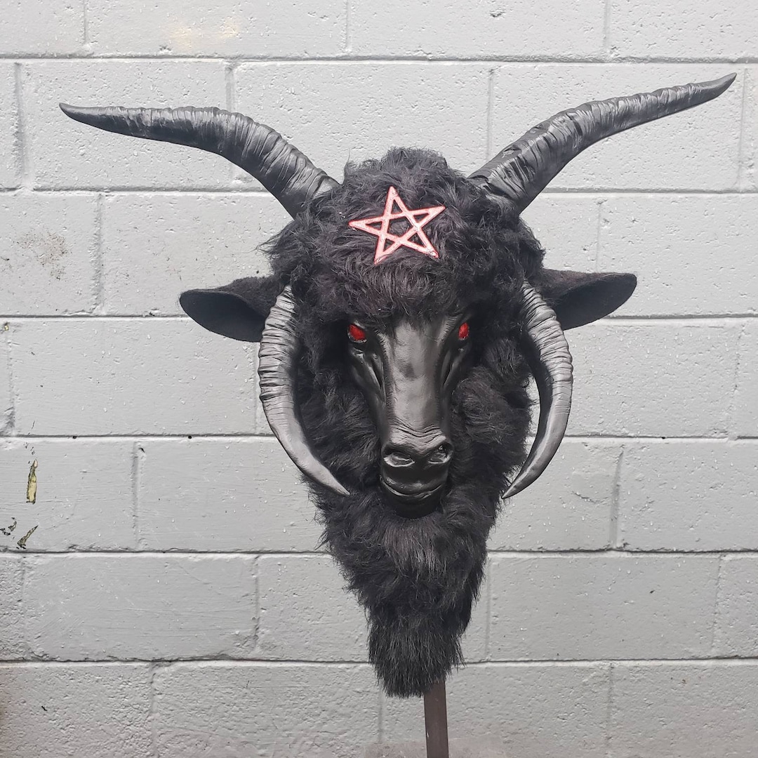 Multi Horn Goat Mask With Fur / Star Options - Etsy