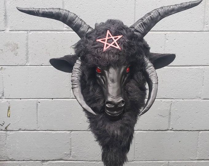 Multi Horn Goat Mask With Fur / Star Options - Etsy