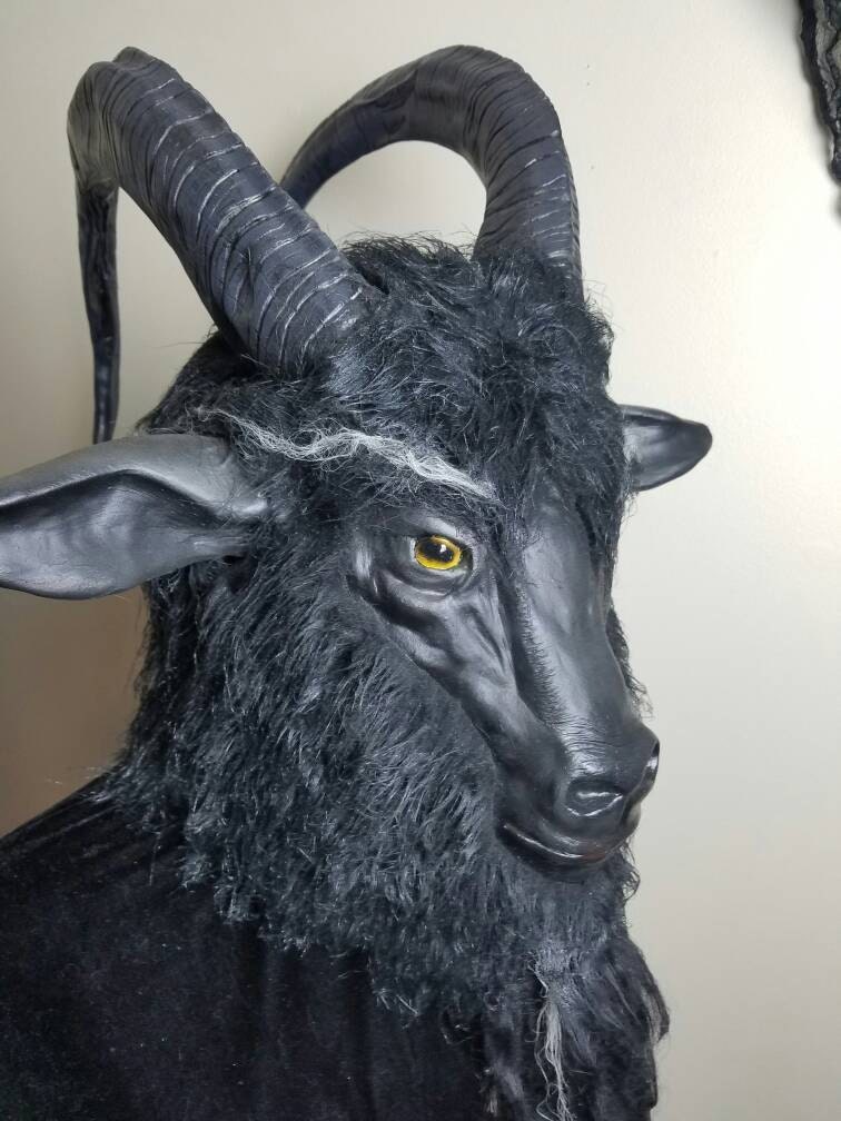 Black phillip goat mask | Etsy