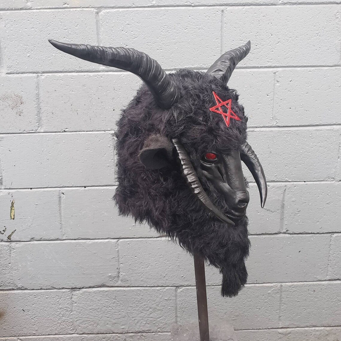 Multi Horn Goat Mask With Fur / Star Options - Etsy
