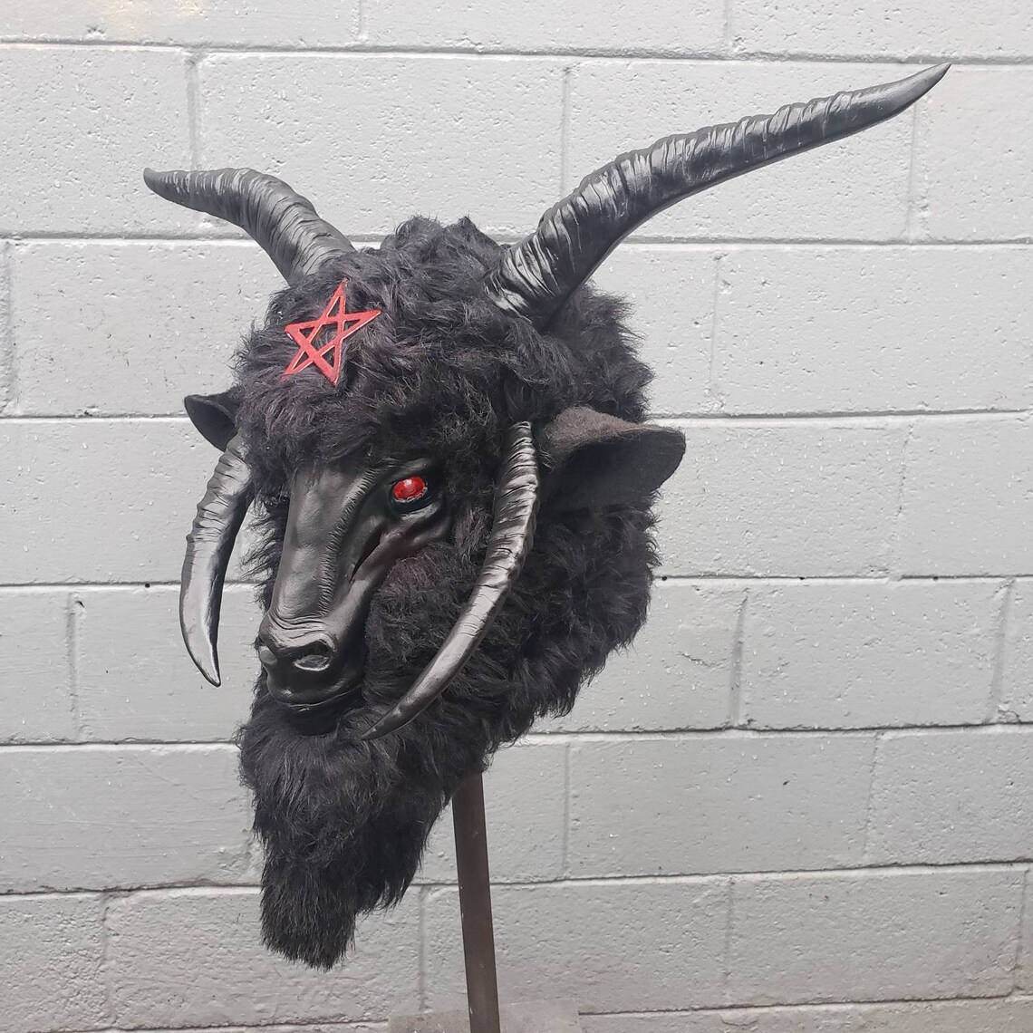 Multi Horn Goat Mask With Fur / Star Options - Etsy