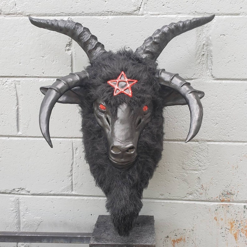 Multi Horn Goat Mask with fur / star options | Etsy