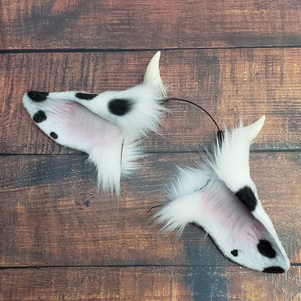 Large Cow Ears With Horns 55 Color Options | Etsy