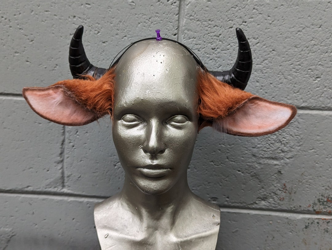 Small Ridged Demon Horns & Antelope Ears 55 Color Options - Etsy