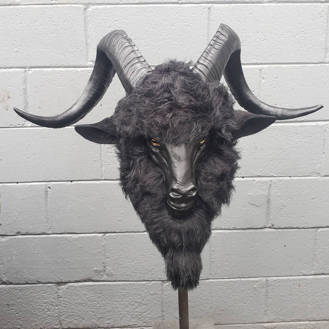 Goat Mask With Large Goat Horns - Etsy