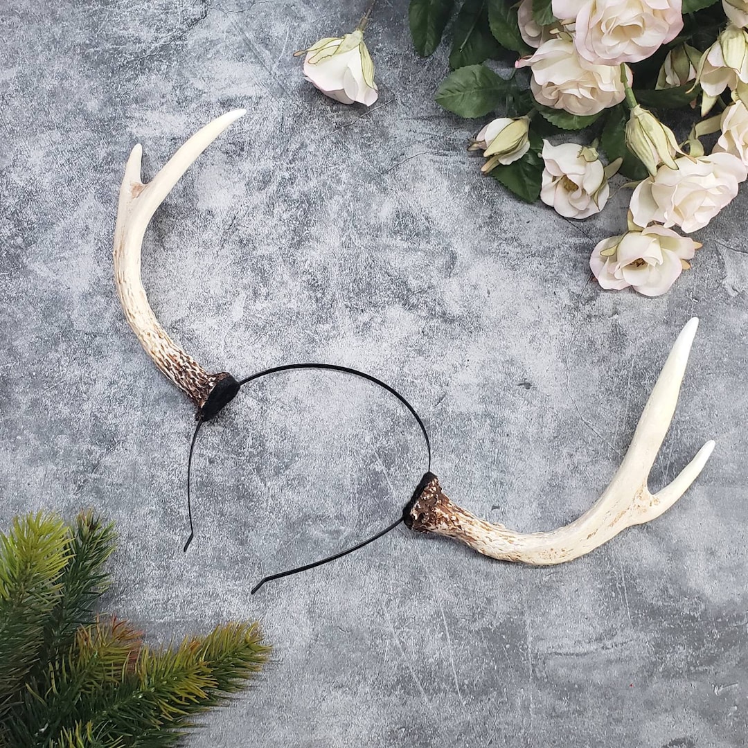 Two Point Deer Antler Horn Replica - Etsy