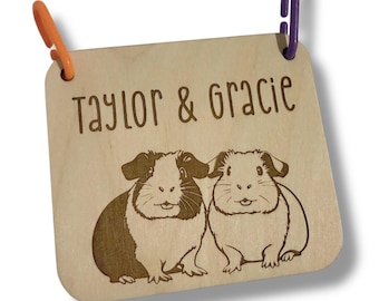 Custom Guinea Pig Cage Tags - Etsy
