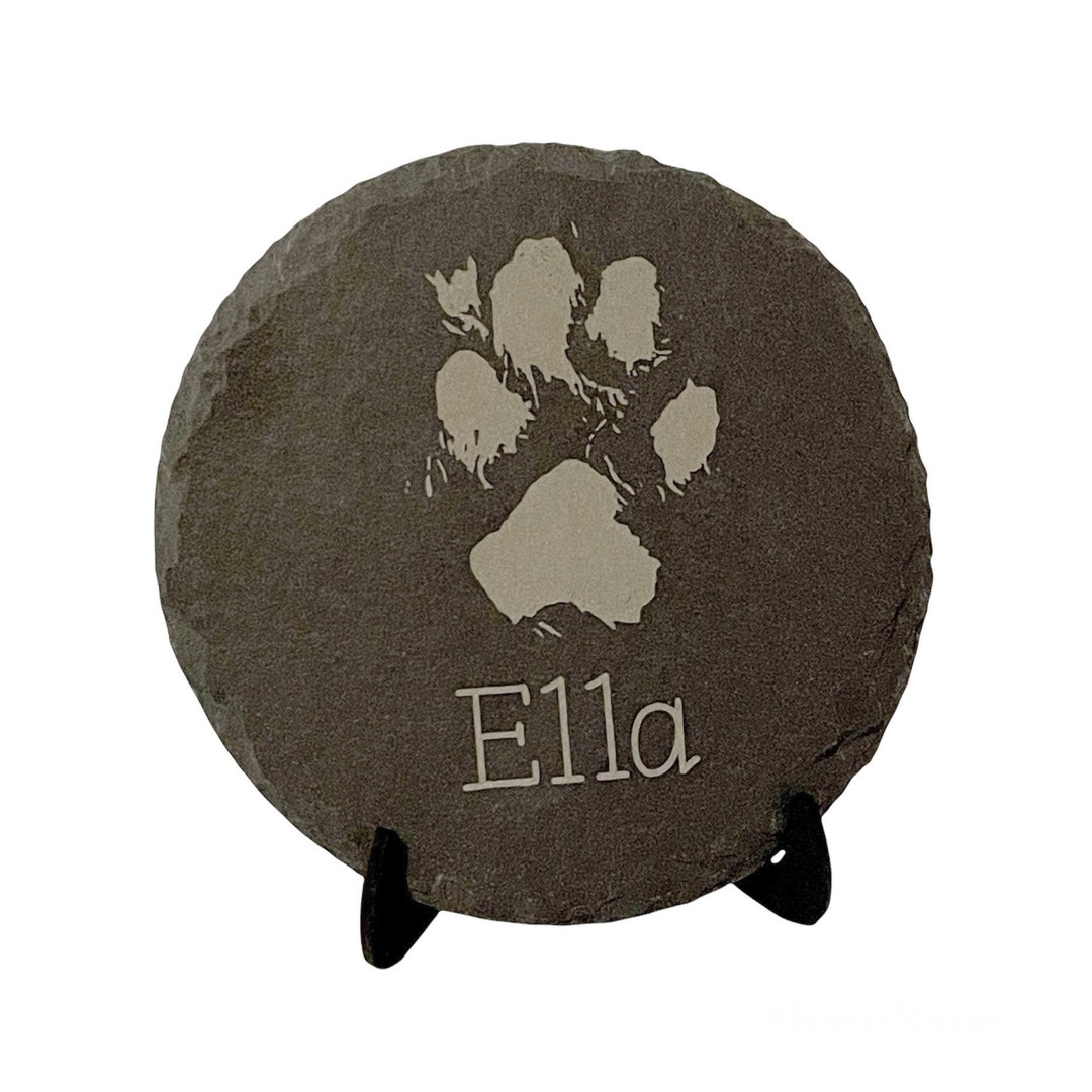 Pet Memorial Plaque, Engraved Slate, Custom, Personalized, Pet Memorial ...