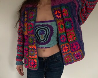 Crochet Mushroom Crop Top Scalloped Bra Top Festival Top Shroom Top - Etsy