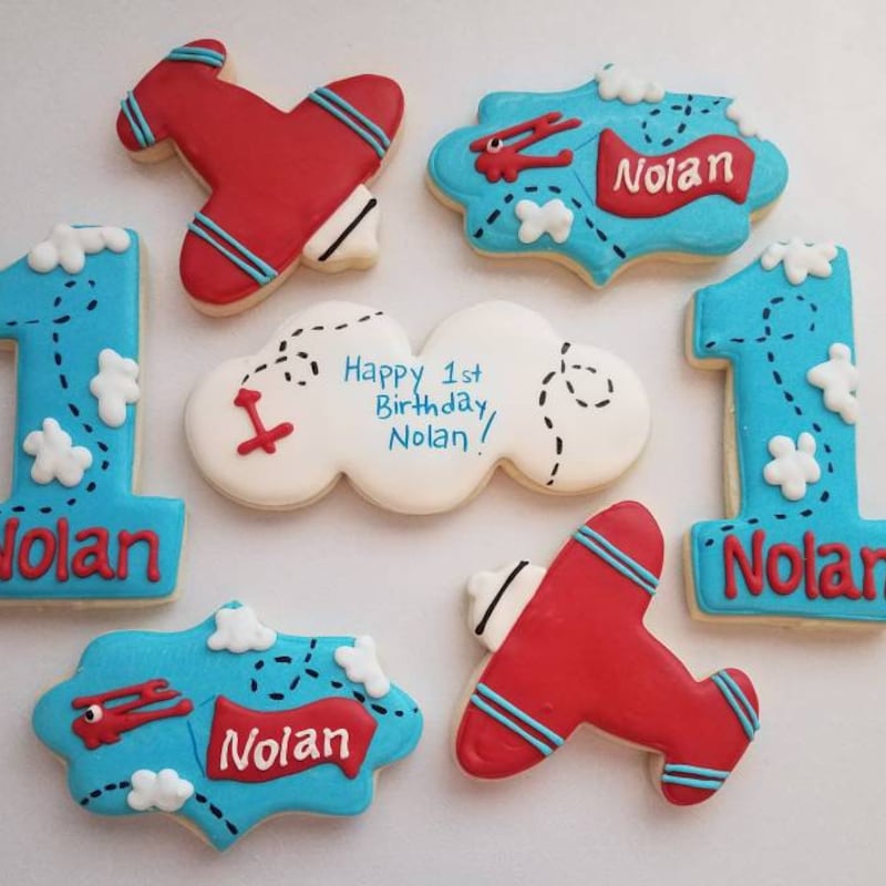 Airplane Cookies - Etsy
